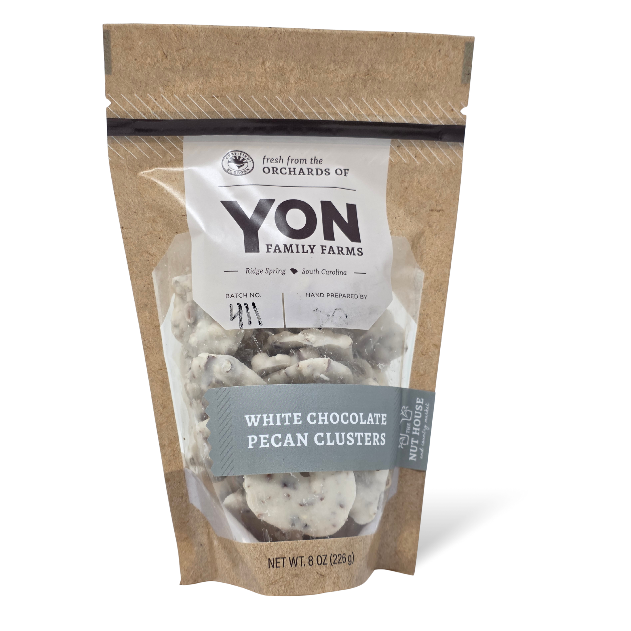 White Chocolate Pecan Clusters | Yon Family Farms – Mixon Farm